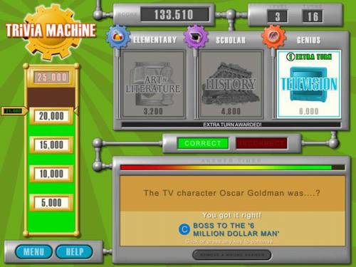 Trivia Machine : Free Online Games - www.freeworldgroup.com